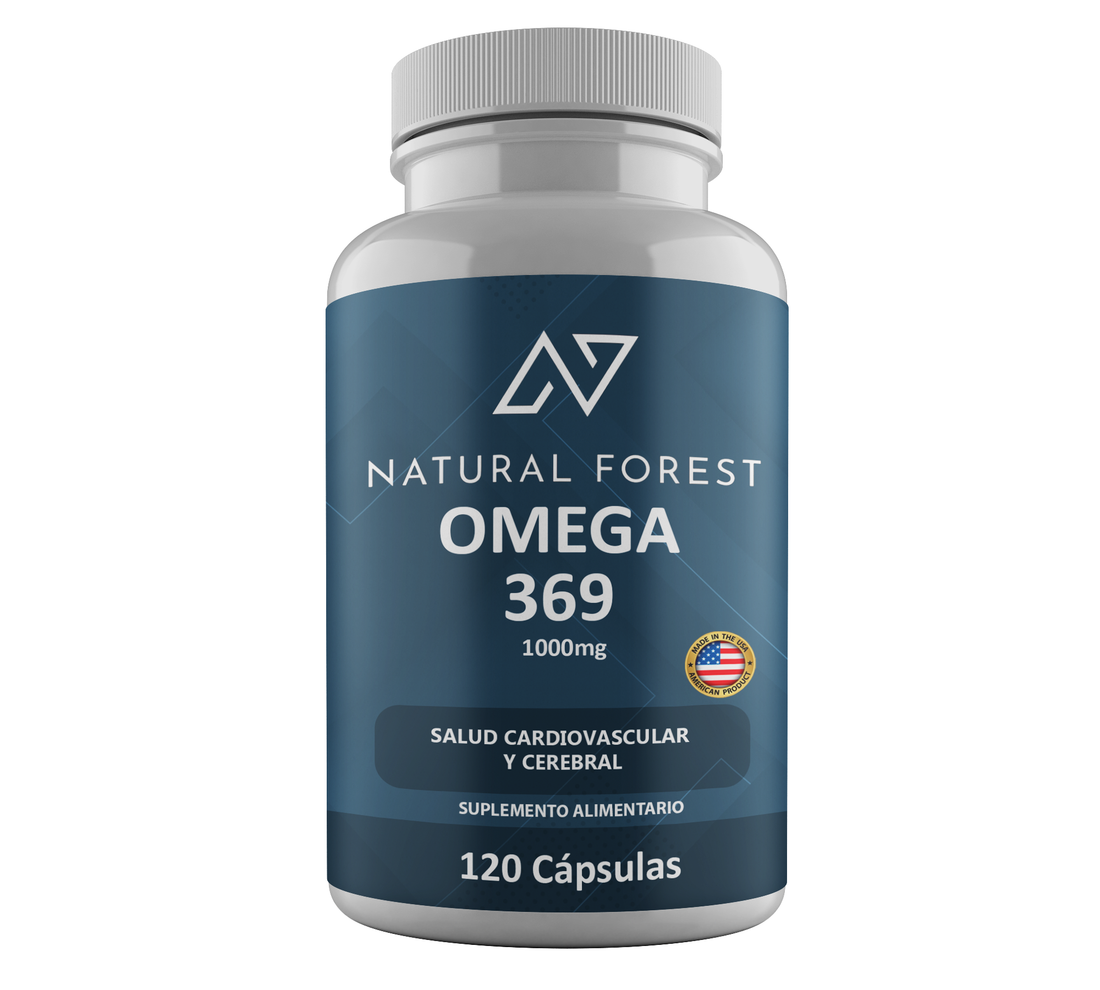 Omega 369 1000mg / 120 Caps Natural Forest Made In Usa Sabor Neutro