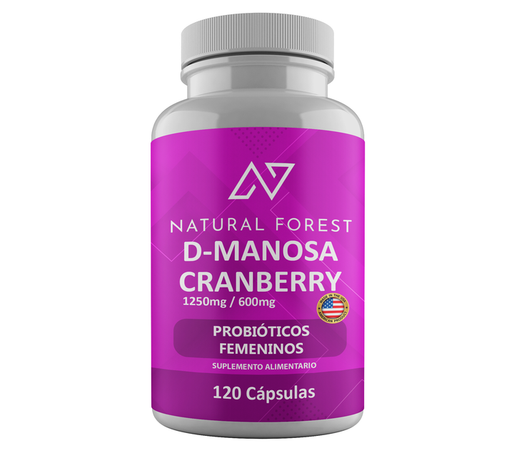 D-manosa Cranberry Probióticos 120 Cápsulas Sabor Neutro – Natural Forest